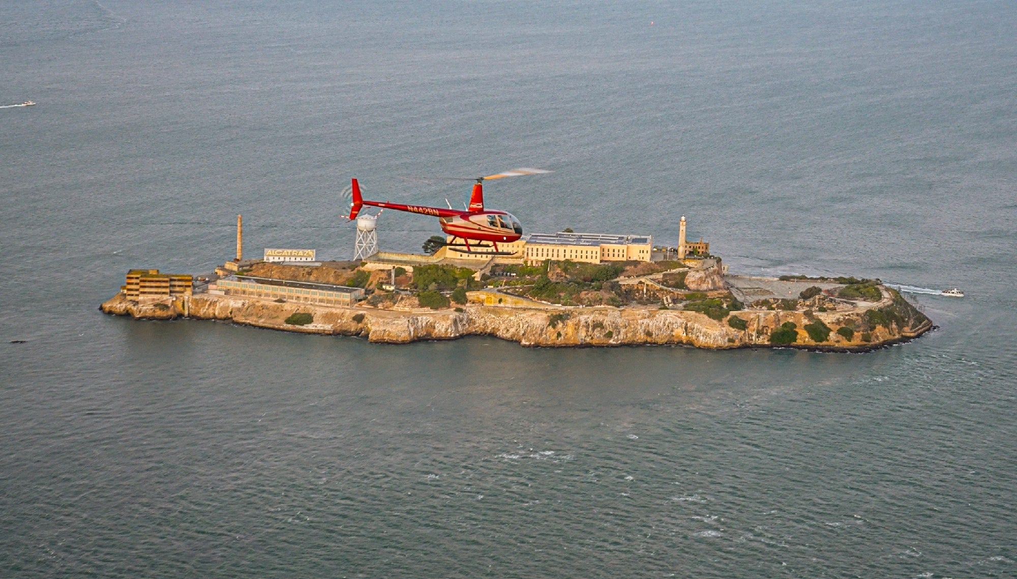 SF Sites & Alcatraz Helicopter Tour from Sausalito, CA